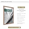 Amazon.com - MCS Museum Poster Frame 24x36 Medium Oak, Vertical ...