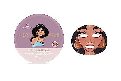 MAD BEAUTY Disney Princess Face Mask Set 5-pack | Tiana, Belle, Jasmine ...