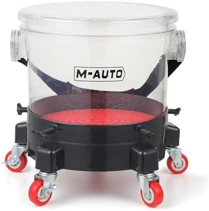 Amazon.com: M-AUTO 5 Gallon Rolling Bucket Dolly with Dirt Trap and 5 ...