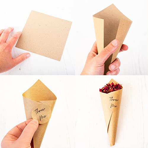 Biodegradable Wedding Confetti Cones | 2 LITRES (20 Guests) | Including ...