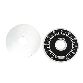 uxcell Potentiometer Variable Transformer Round 10-100 Dial Face Plate ...