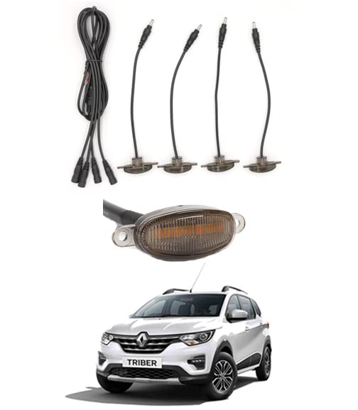 AYW 4 LED Front Grill Led Lights Amber Lights DRL For Triber-Renault ...
