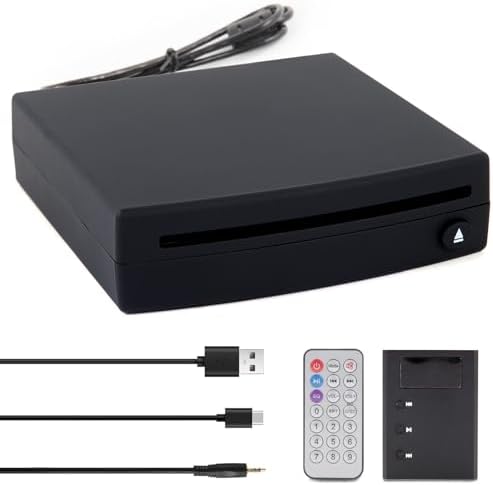 Amazon.com: USB CD Player for Car with Upgrade Aux Input, External ...