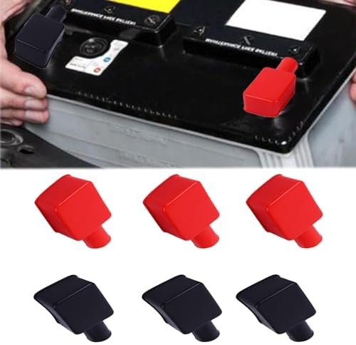 Amazon.com: CHRYMUM 6Pcs Battery Terminal Cover, Battery Terminal ...
