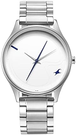 Fastrack Men Stunners Quartz Analog White Dial Silver Metal Strap Watch ...
