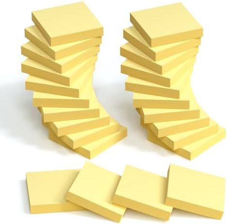 Amazon.com : (2400pcs) Yellow Sticky Notes Mini,2 x 2in Small Sticky ...