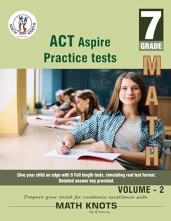 ACT Aspire , 7th Grade MATH Practice Tests ,Volume 2 : Vemuri, Mrs ...