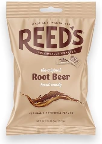 Amazon.com : Reed’s Individually Wrapped Root Beer Candy | Traditional ...