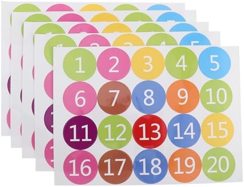 Amazon.com: Eureka Numbers 1-20 Stickers : Toys & Games