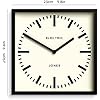 Amazon.com: JONES CLOCKS Box Wall Clock - Square Station Dial - Kitchen ...
