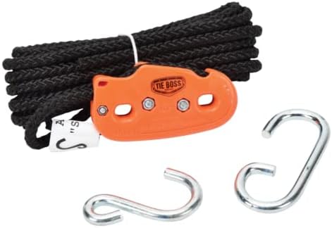 Tie Boss - 1/4 Inch, Medium Duty, (150 lbs Working Load Limit), Weather ...