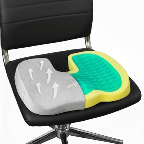 Amazon.com: LuminaRest® Gel Seat Cushion for Long Sitting - Premium ...