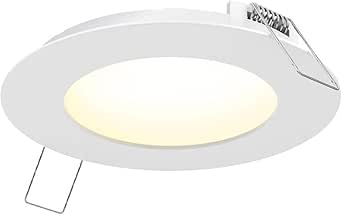 DALS Lighting Excel 5CCT Round Fire Rated LED Recessed Panel (4 Inch ...