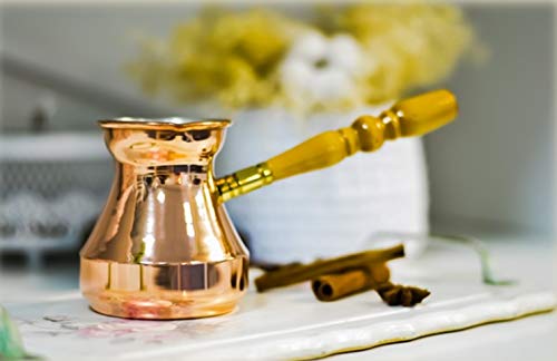 Buy Gold Turkish Coffee Pot 12oz(350ml) - Сopper Turkish Coffee Pot ...