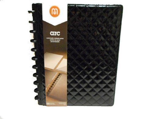 Arc Customizable Notebook System Black Patent Leather 8.5" X 11 ...