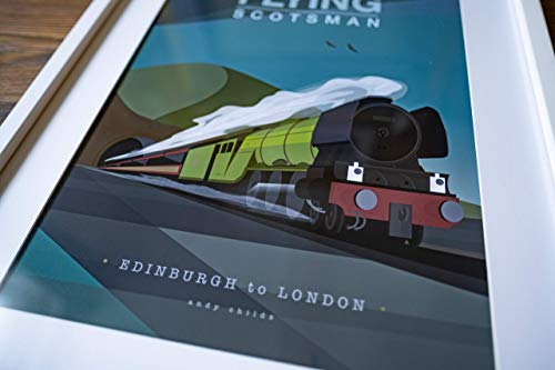 Flying Scotsman Print A4 or A3 Size : Amazon.co.uk: Home & Kitchen