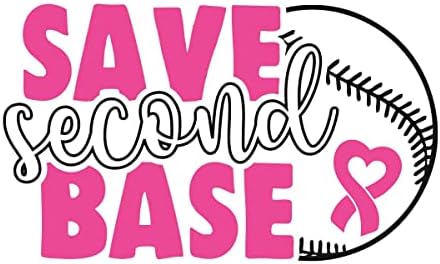 Amazon.com : FashionTats Breast Cancer Save Second Base Temporary ...