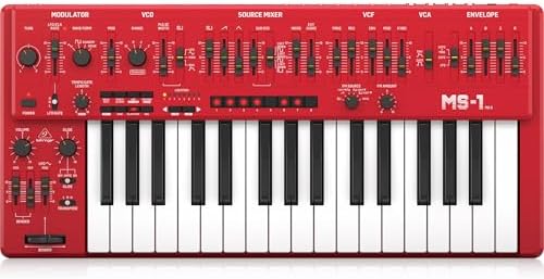 Amazon.com: MS-1 MKII RD Analog Synthesizer, Red : Musical Instruments