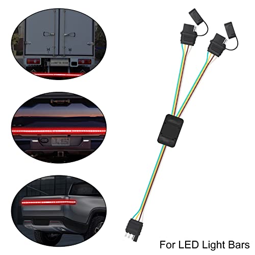 Snapklik.com : Universal 4 Way Y-Splitter Plug For Tailgate Light Bar ...