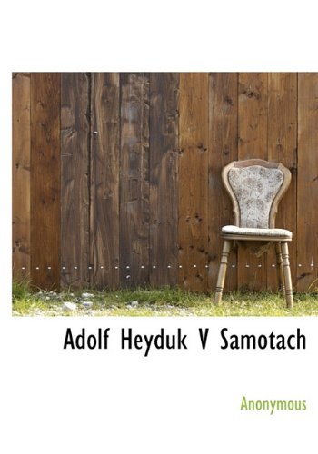 Amazon.co.jp: Adolf Heyduk V Samotach : Anonymous: 洋書