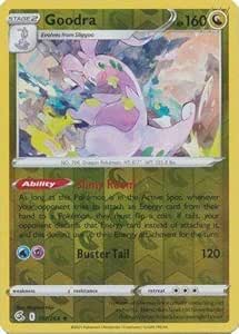 Amazon.com: Pokemon - Goodra 197/264 – Fusion Strike – Reverse Foil ...