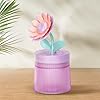 Amazon.com: Cute Flower Mini Humidifier, 260ml Sunflower Desktop ...