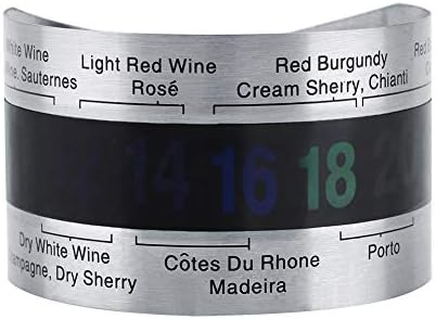 BarCraft Wine Thermometer, for Red or White Wine and other Bottles ...