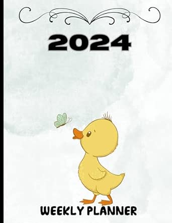 2024 Weekly Planner: Cute Duck-Themed Organizer: Publishing, Marvett ...