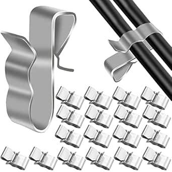 BANTI Solar Panel Cable Clips Stainless Steel Trailer Wire Clips Pack ...