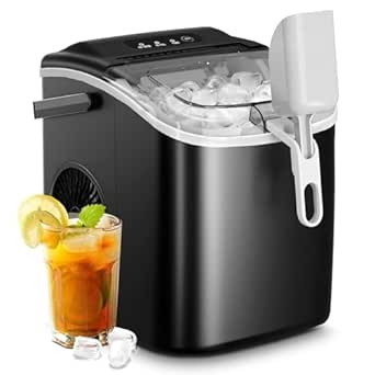 Amazon.com: Ice Makers Countertop, 9 Bullet Ice Ready in 6 Mins, 22 Lbs ...