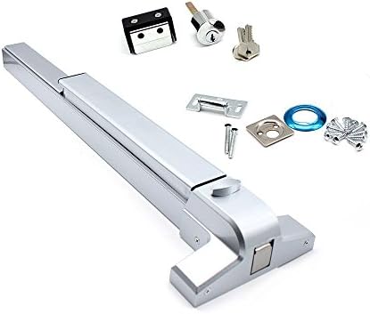 SHZICMY Push Bar Panic Exit Device, 25.6" Door Push Bar Device Lock ...