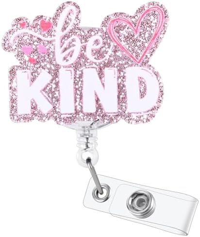 Amazon.com : Be Kind Funny Medical Badge Reel | Cute Retractable ID ...