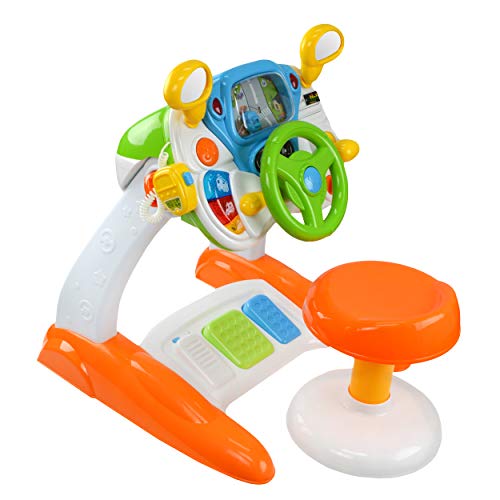 Electronic Toy Dashboard with Steering Wheel