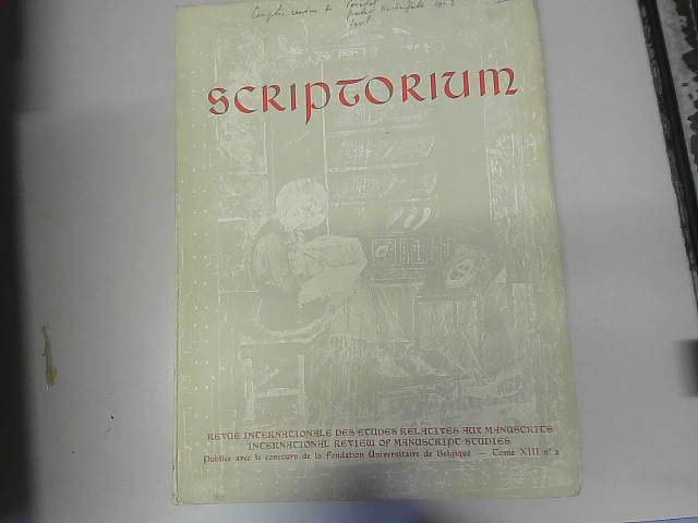 Amazon.co.jp: Scriptorium: Revue Internationale des Etudes Relatives aux Manuscrits ...