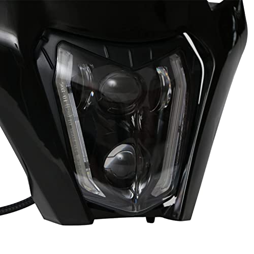 Snapklik.com : AnXin Dirt Bike LED Headlight,Motorcycle Head Light Kit