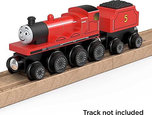 Snapklik.com : Wooden Railway Toy Train James Push-Along Wood Engine ...
