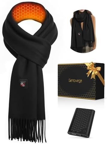 Amazon.com: Genovega Heated Scarf for Women Men Recahrgeable Electric ...