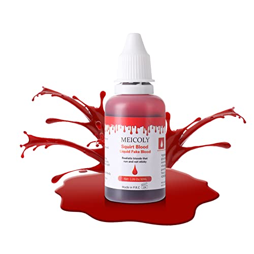 MEICOLY 1.06 Oz Halloween Dripping Fake Blood, Realistic Washable ...