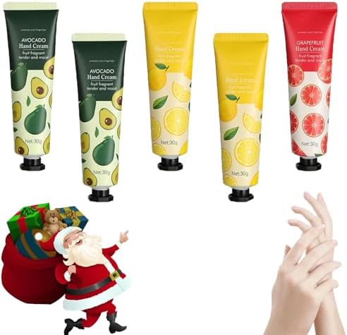 Hand Cream Sets 5 Pack, Christmas Hand Cream Gifts, Fruity Fragrance ...