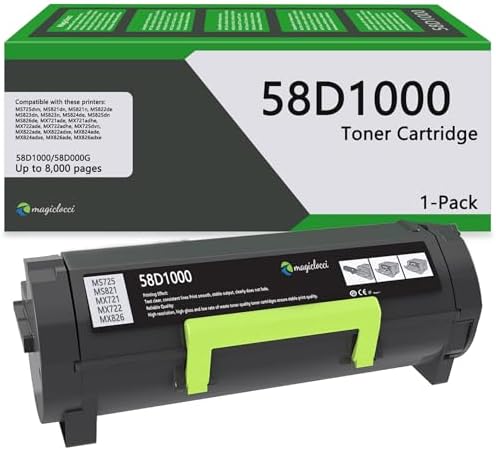 Amazon.com: Lexmark 58D1H0E HIGH Yield Contract Toner Cartridge, Black ...