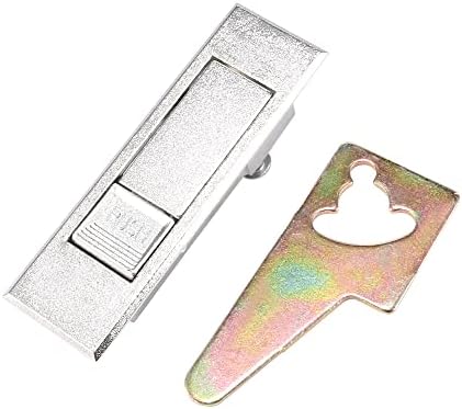 uxcell Electric Cabinet Push Button Handle Lock Silver Tone - Padlocks ...