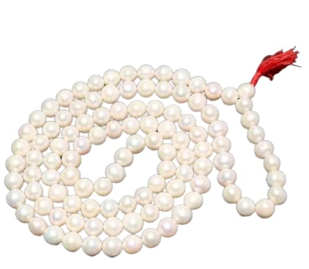 Buy Gemstone King Original Moti Pearl White Stone Long Layered Necklace ...