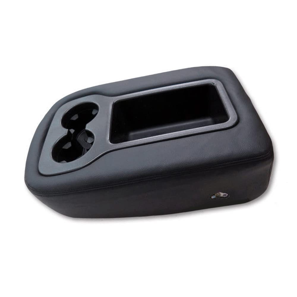 Amazon.com: PIT66 Black Armrest Cover Center Console Lid Cover ...