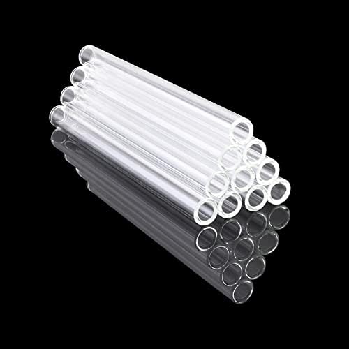 ZFBB Pack of 10 Glass Tube Pyrex Glass Tubes 12 mm OD 2 mm Thick Wall ...