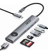 acer USB C Hub, 7-in-1 USB C to HDMI Adapter 4K@60Hz, 2 * 5Gbps USB 3.0 ...