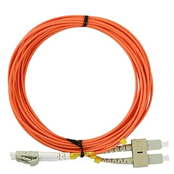 3M LC to SC Fiber Optic Patch Cable Multimode OM1 Duplex 62.5/125µm ...