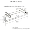 Amazon.com - T.R.Sani. Paper Towel Holder Under Cabinet - Hanging Paper ...