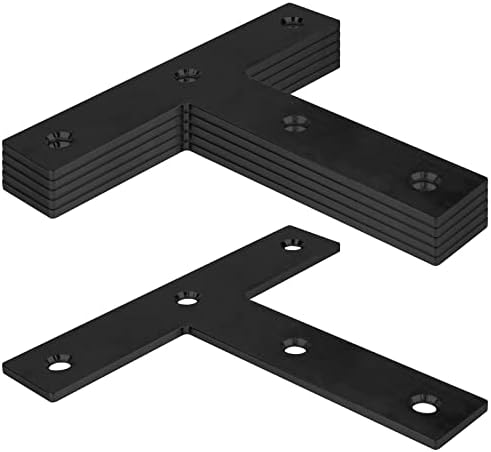 Amazon.com: Cskunxia 2Pcs T Shape Steel Flat Bracket, 14" X 10" Heavy ...