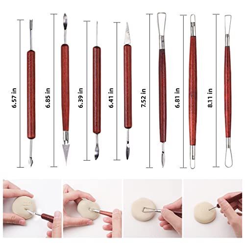 Snapklik.com : Blisstime 18PCS Clay Sculpting Tools, Basic Clay Pottery ...
