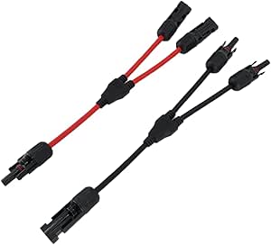 Amazon.com : Cable Set - MC4 Parallel Y Connector : Patio, Lawn & Garden
